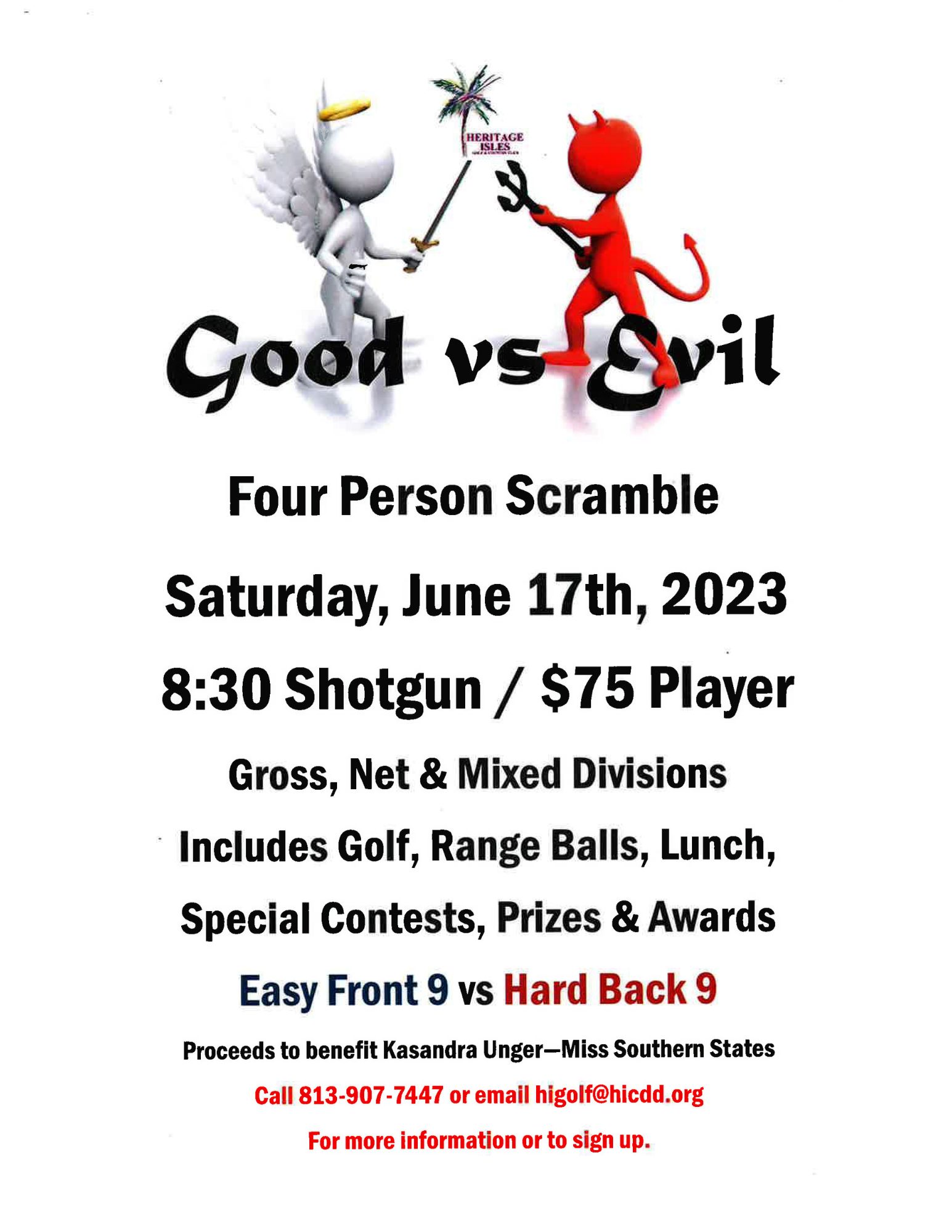 Good vs Evil - Heritage Isles Golf and Country Club
